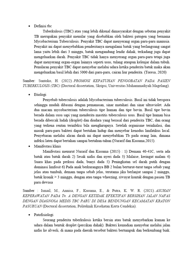 Definisi TBC | PDF