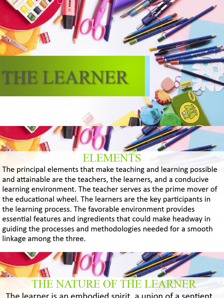 Unit 1 - Chapter 1 - The Learner | PDF | Learning | Experience