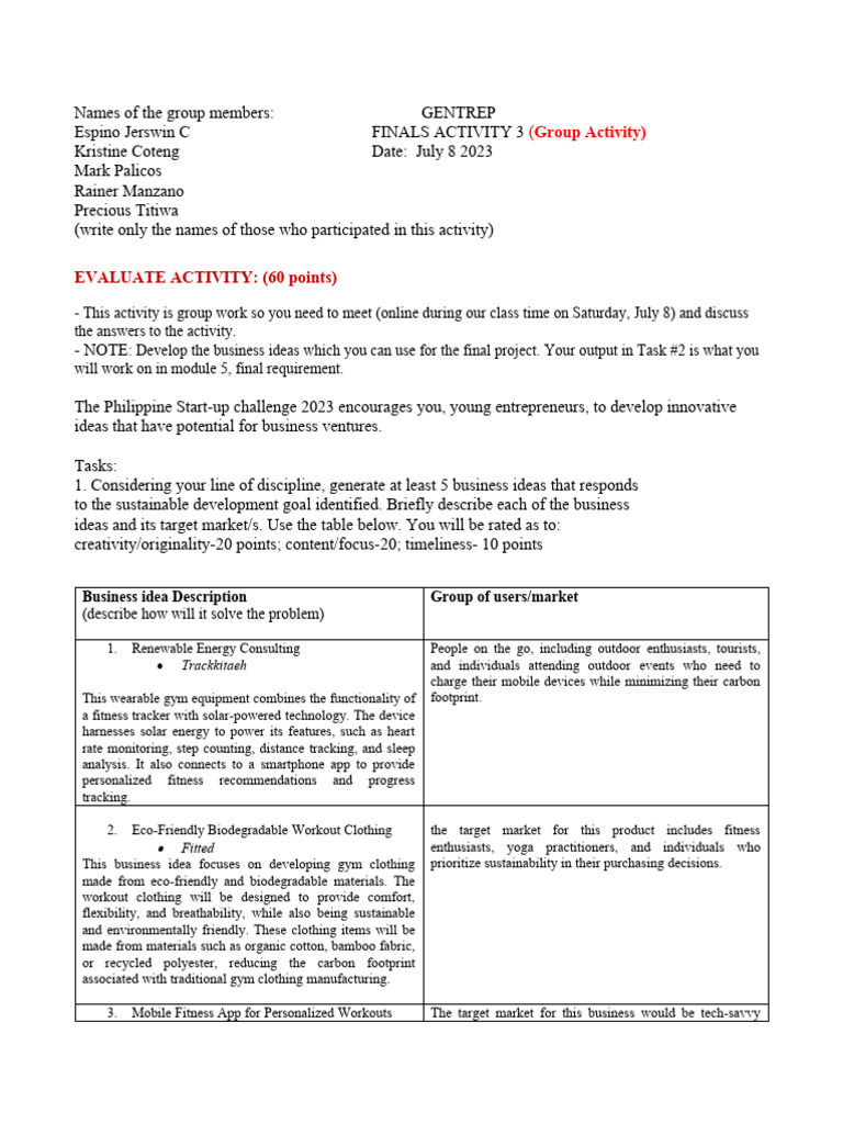 Module 4 Unit 2B DRAFT | PDF | Life Cycle Assessment | Physical Fitness