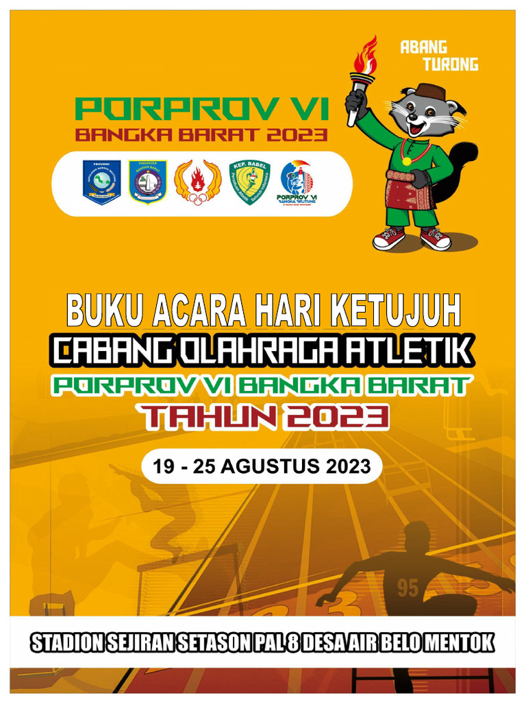 Jadwal Final Atletik Porprov 2023 | PDF