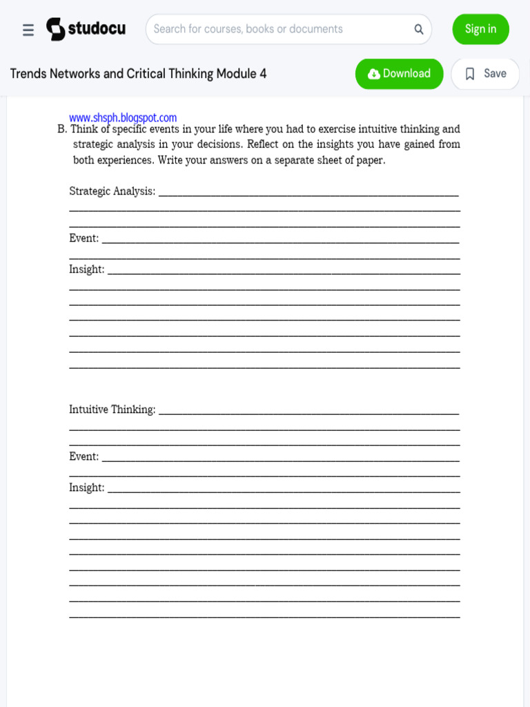 Trends Networks And Critical Thinking Module 4 Trends Networks And Critical Thinking In The