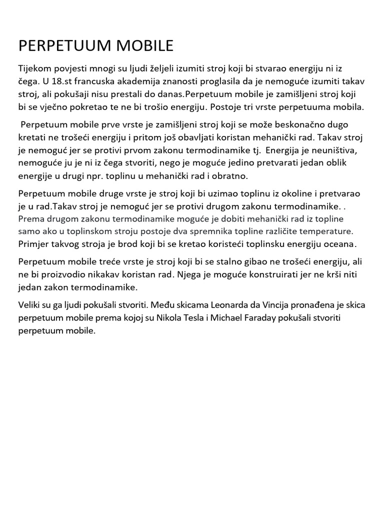 Perpetuum Mobile | PDF