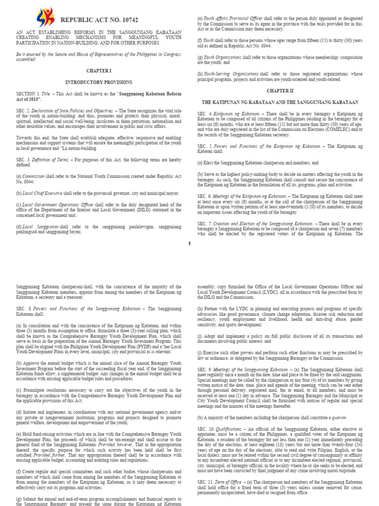 SK Reform Act | Download Free PDF | Governance | Government