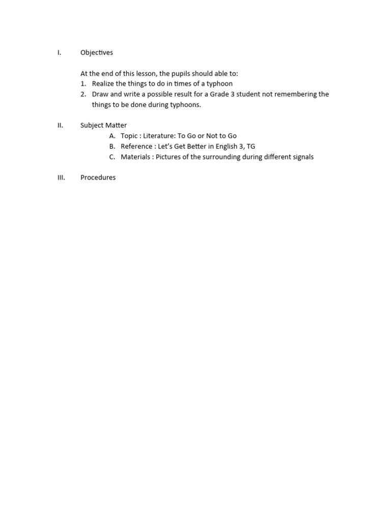 Detailed Lesson Plan | PDF | Branches Of Meteorology | Tropical Cyclone ... Detailed Lesson Plan | PDF | Branches Of Meteorology | Tropical Cyclone ...
