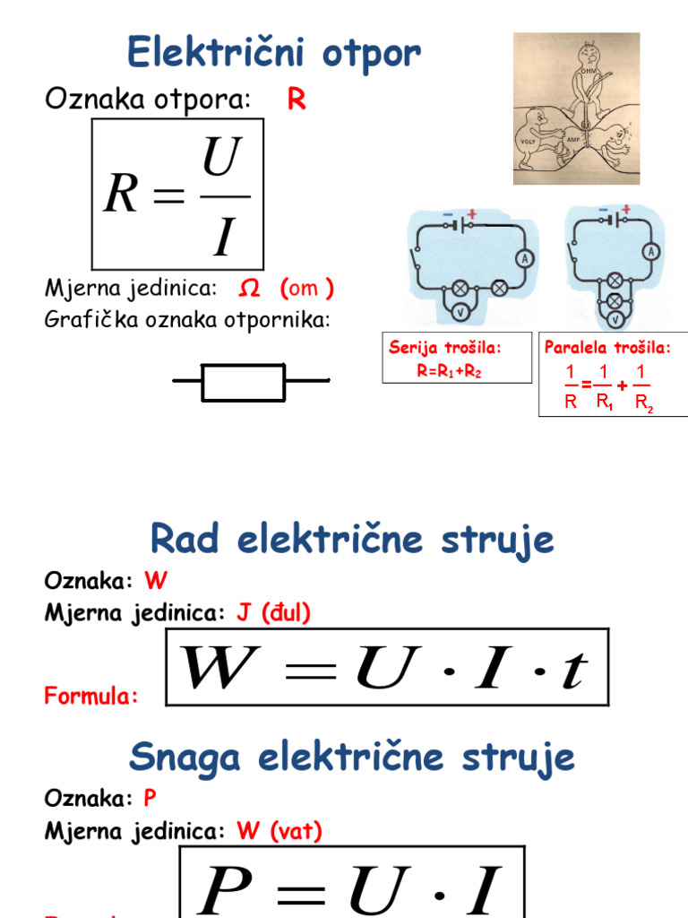 8 Razred - El. Struja 2. Dio | PDF