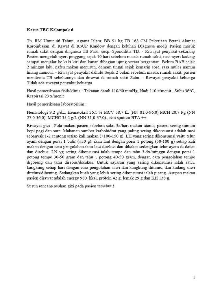 KASUS TB Klp.6 | PDF