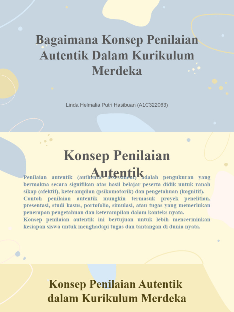 Penilaian Autentik | PDF