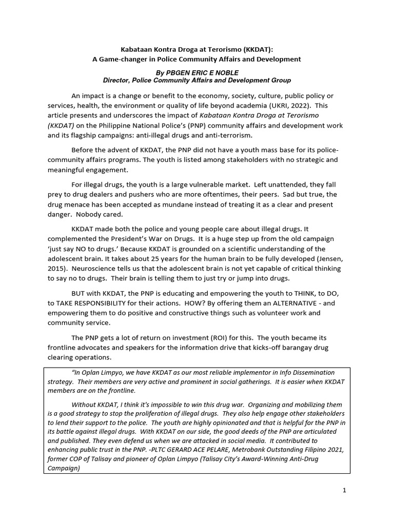 Impact Assessment of The KKDAT Program Article | PDF