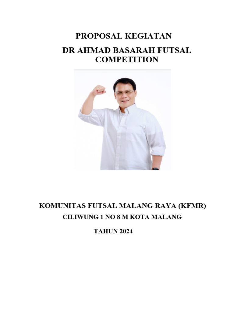 Contoh Proposal Turnamen Futsal 2 | PDF
