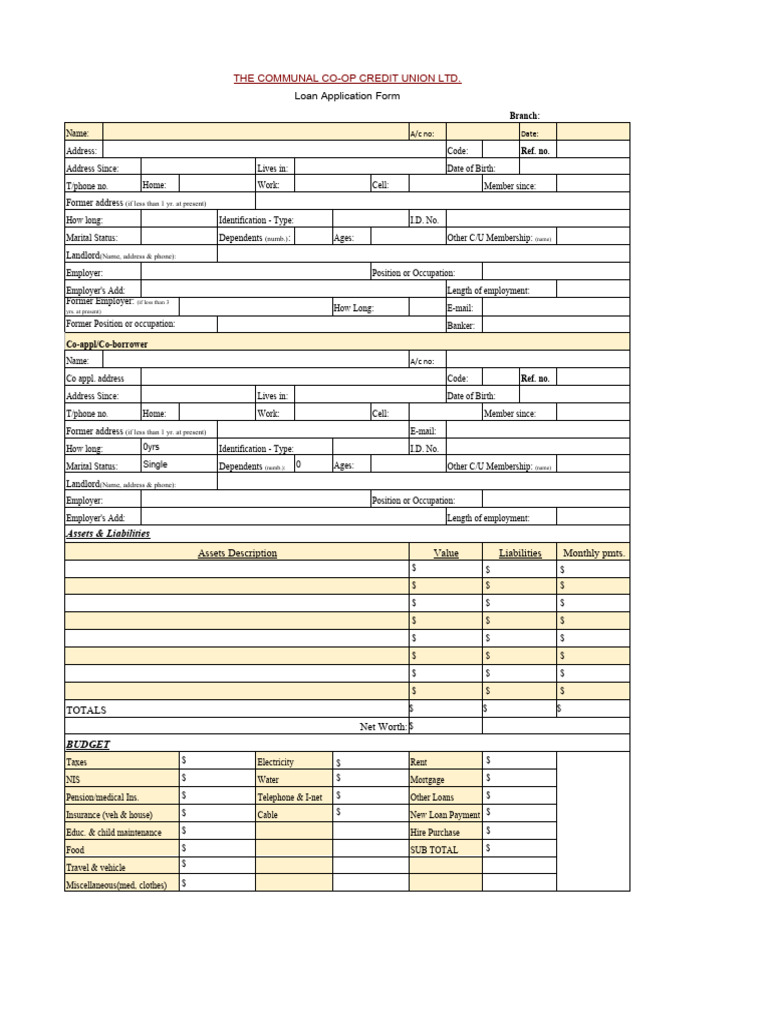 Cccu Loan Application | PDF | Loans | Mortgage Loan