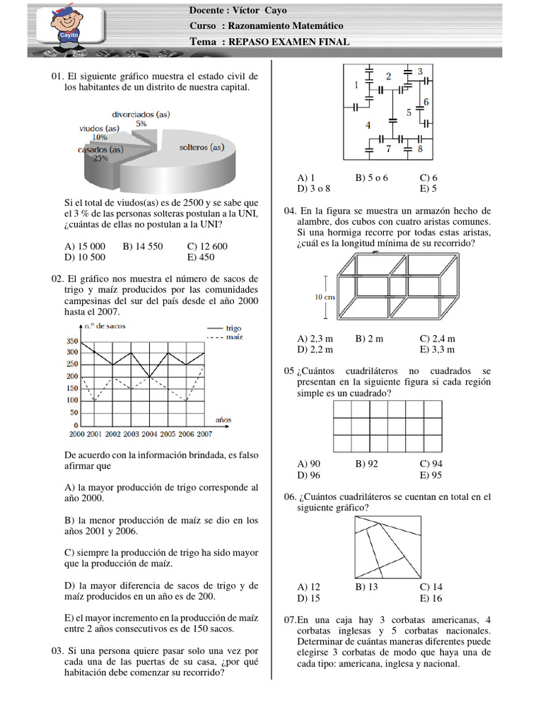 Repaso 02 de RM Final | PDF