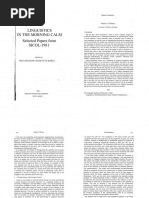 Research Matrix for English Semantics | PDF