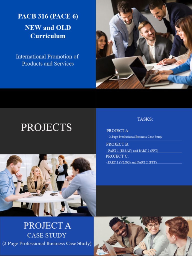 PACB 316 PACE 6 PROJECTS NEW and OLD Curriculum | Download Free PDF ...