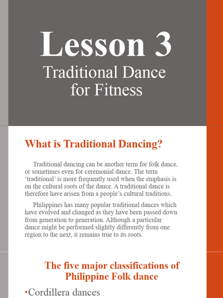 Lesson 3 Traditional Dance For Fitness | PDF
