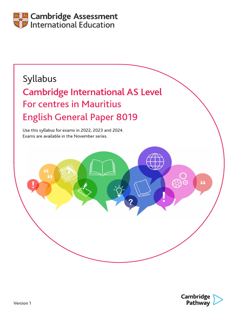 English General Paper 8019 | PDF | Gce Advanced Level (United Kingdom ...