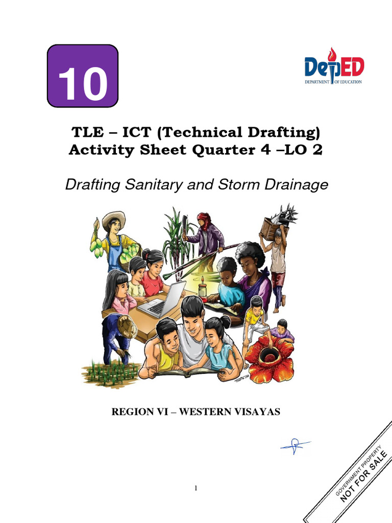 ICT Technical-Drafting 10 Q4 LAS4 FINAL | PDF | Plumbing | Septic Tank
