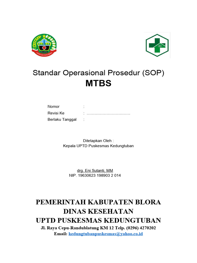 Sop MTBS | PDF