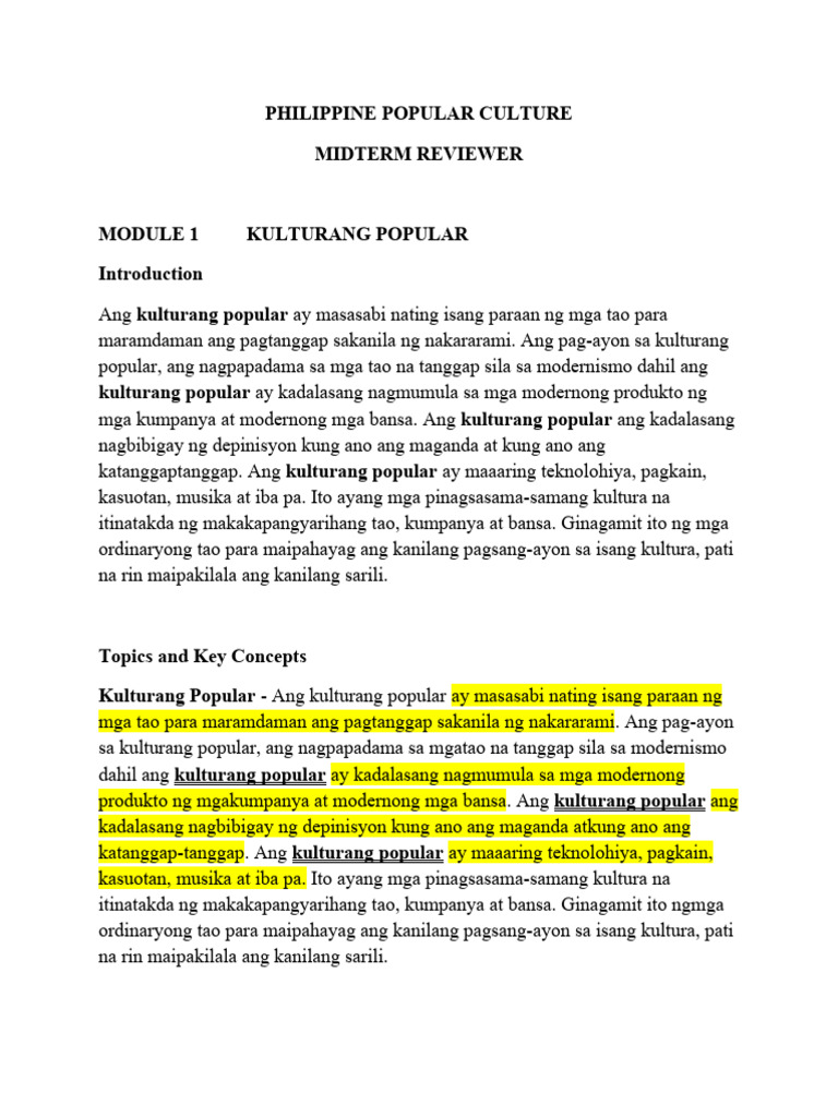 GEC210 PPC Midterm Reviewer | PDF