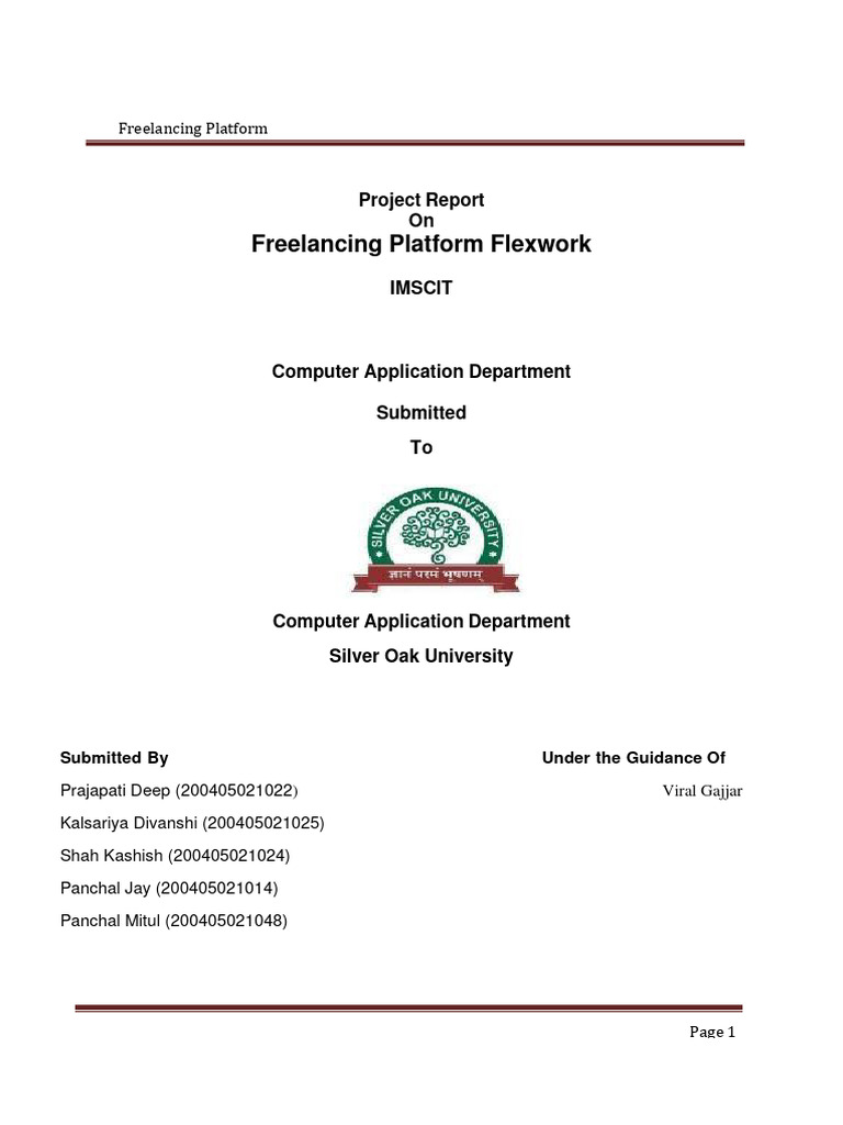 Flexwork Project Report | PDF | Databases | Html
