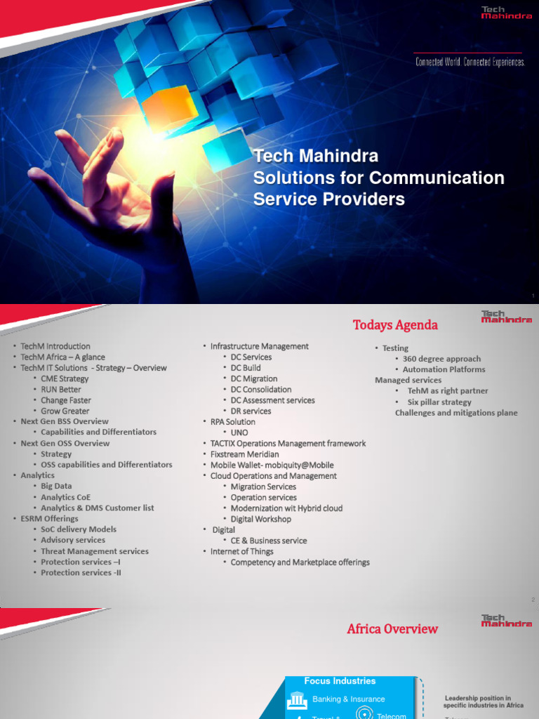 TechM IT Portfolio - Dec 2018-V5 | PDF