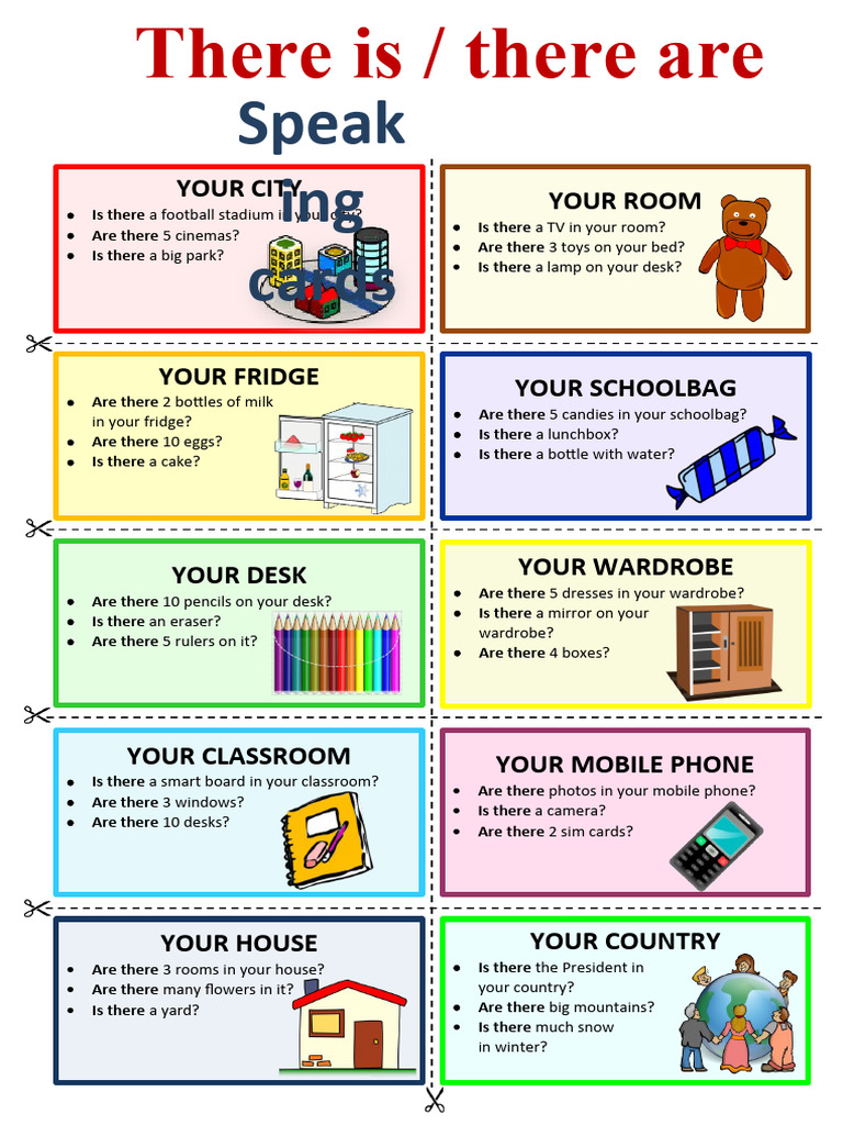 There Isthere Are Speaking Cards | PDF | Cooking, Food & Wine ...