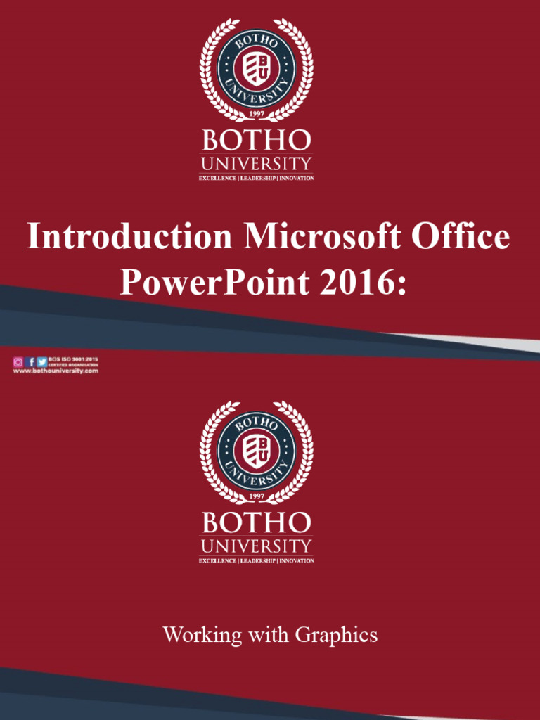PowerPoint 2016: Working with Graphics | PDF | Microsoft Power Point ...