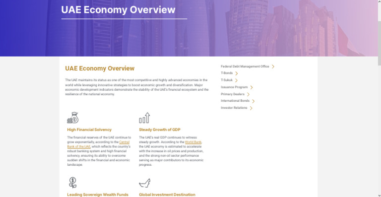 FDMO-UAE Economy Overview - Ministry of Finance - United Arab Emirates ...