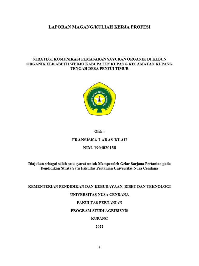 Daftar isi dan lampiran magang salinan salinan salinan salinan | PDF