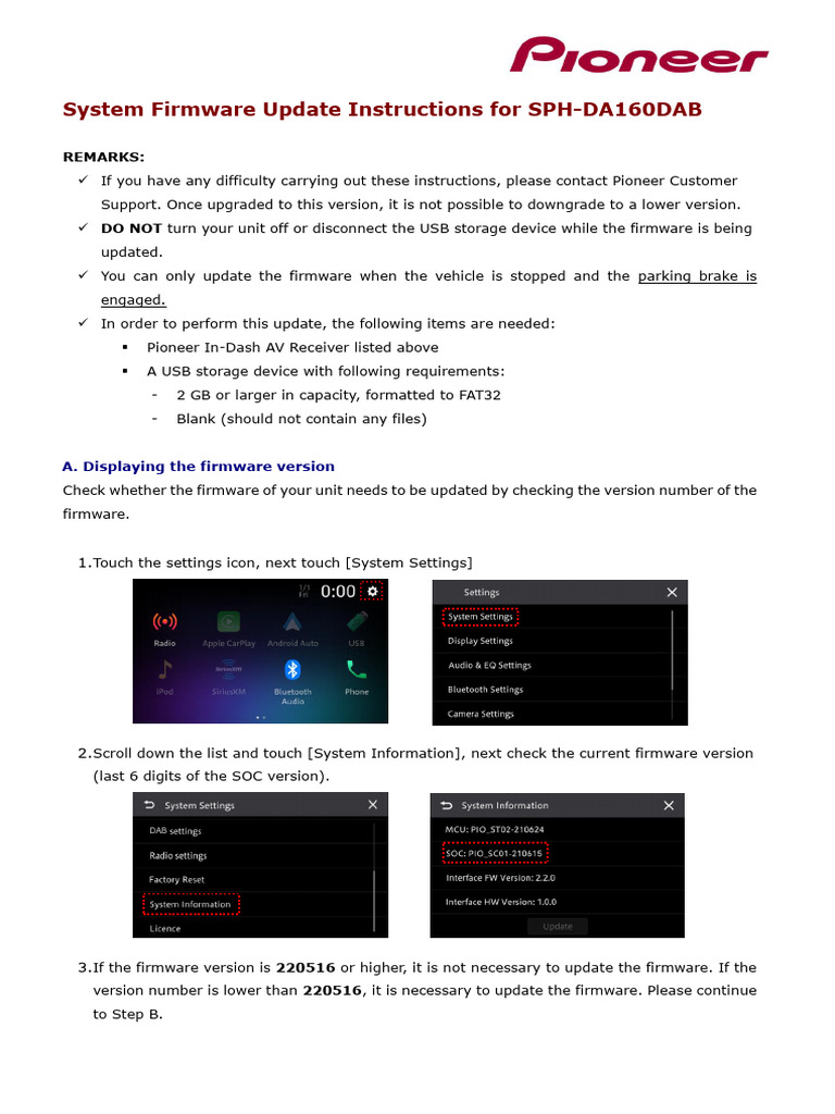 Sph-Da160dab FW Update Instruction Ver220516 1 | PDF | Computer File | Icon (Computing)