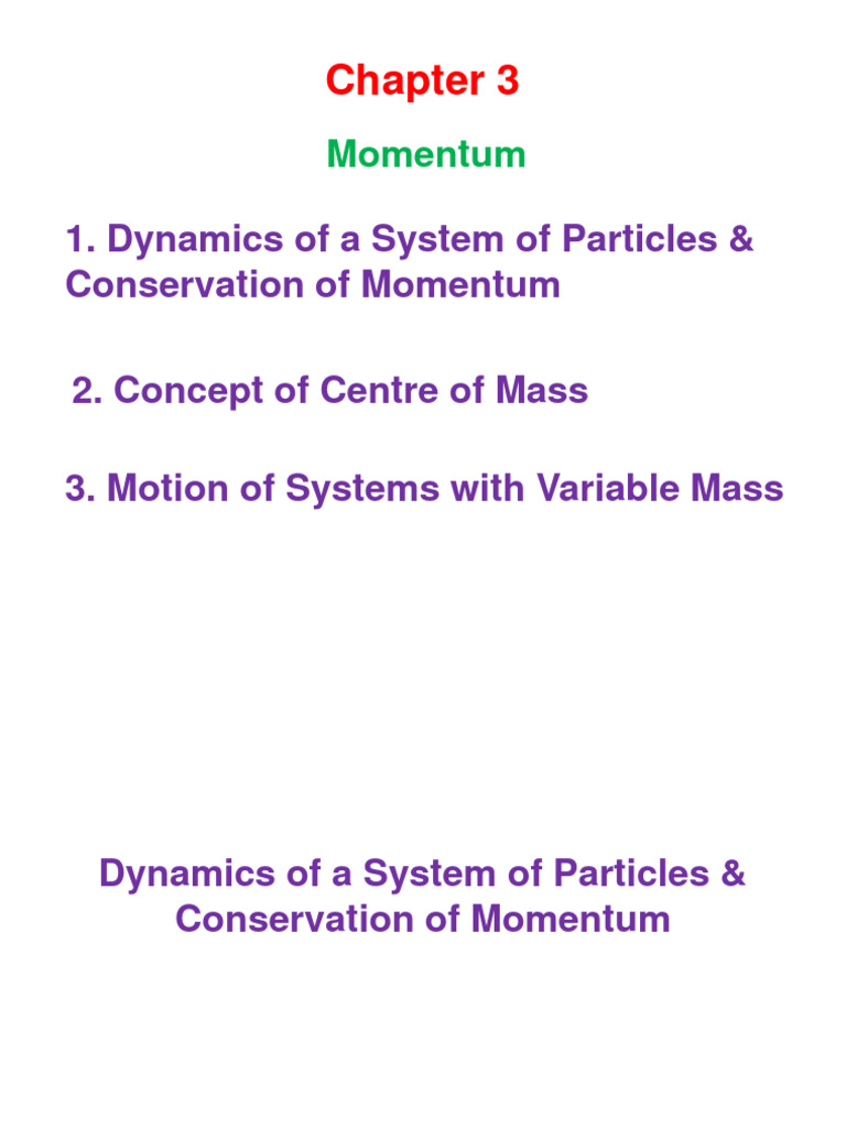 Klepp Chapter 3 | Download Free PDF | Force | Momentum