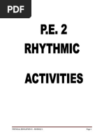 P.E. 2 - Module 1 | PDF | Dances | Rhythm