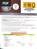 Imo Class4 Sample Paper | PDF | Teaching Mathematics | Science