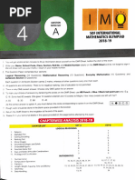 Imo Class4 Sample Paper | PDF | Teaching Mathematics | Science