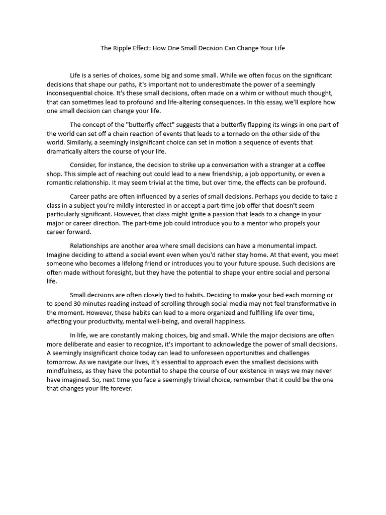 The Ripple Effect | PDF | Behavioural Sciences | Psychological Concepts