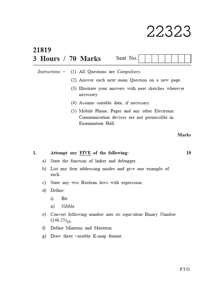 2019 Summer Question Paper (Msbte Study Resources) | PDF | Computer ...