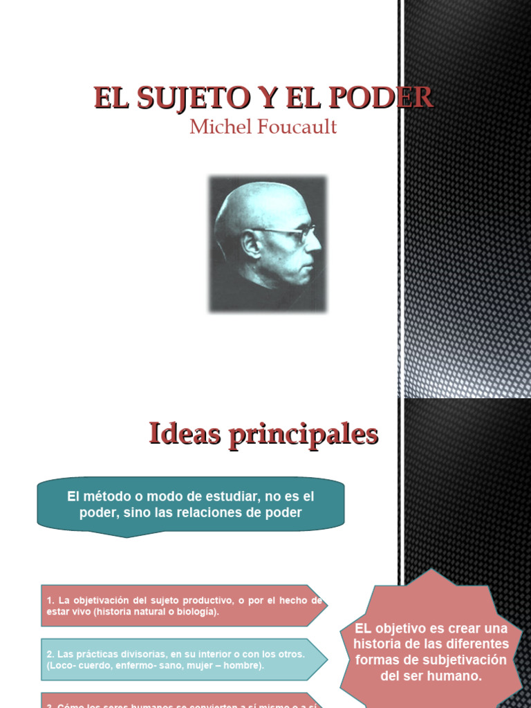 Foucault - El Sujeto y El Poder | PDF | Teoría | Teorías filosóficas