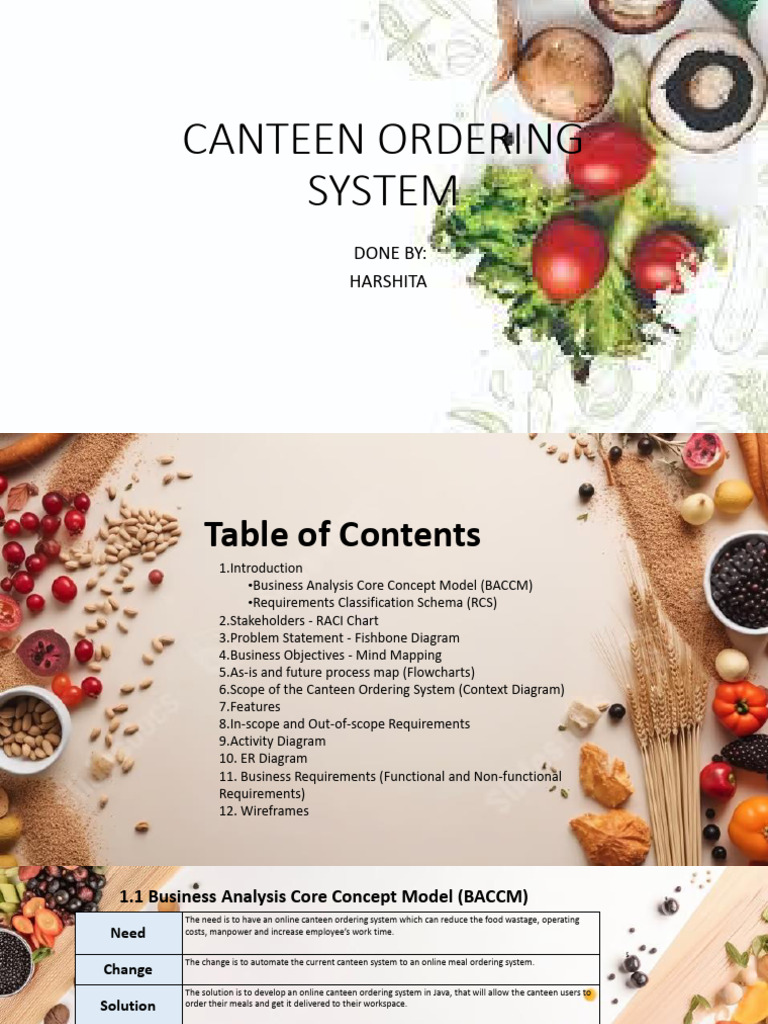 Online Canteen Ordering System Overview | PDF | Conceptual Model ...