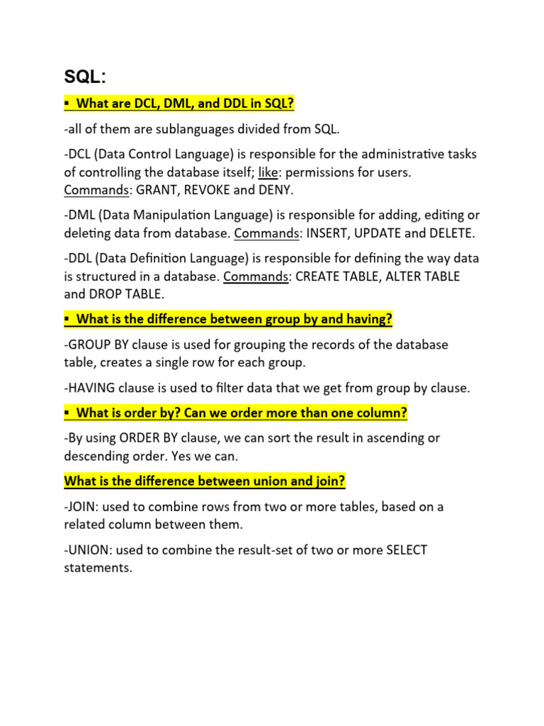 Technical Questions With Answers - Data Management | PDF | Relational ...