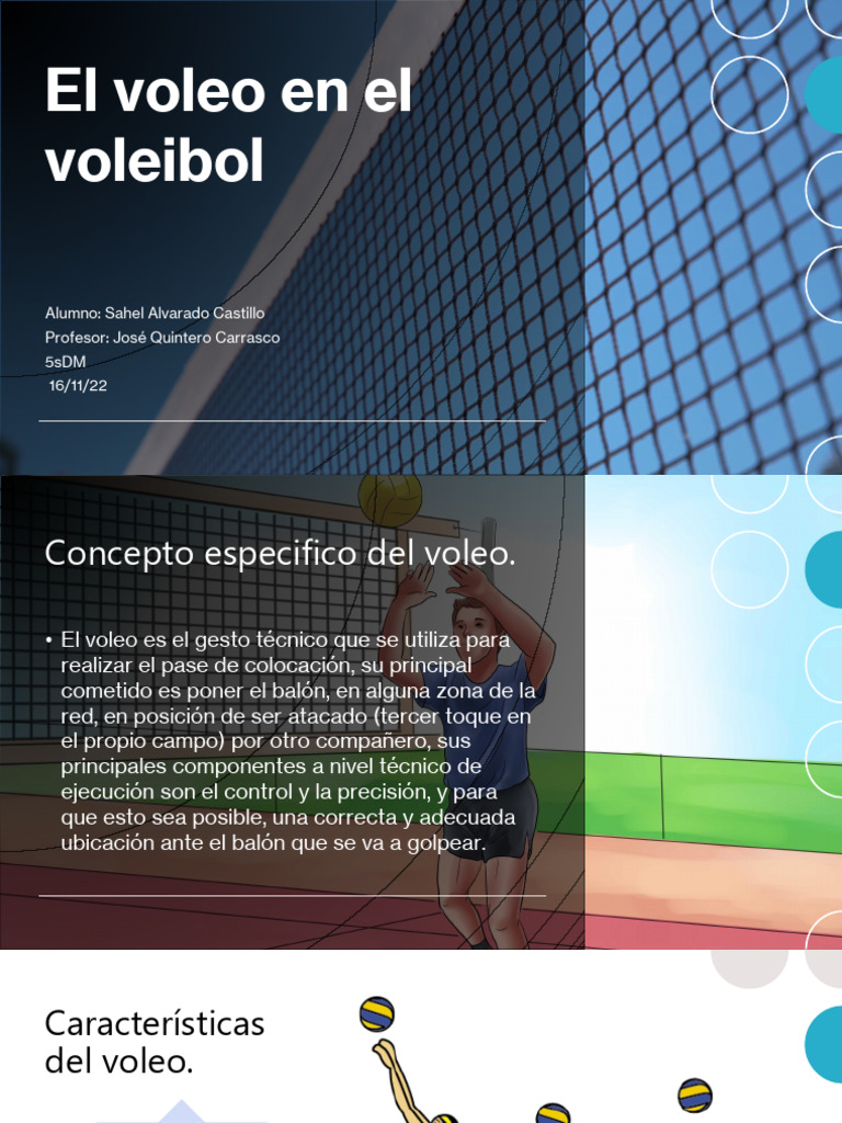 Concepto y características del voleo | PDF | Vóleibol