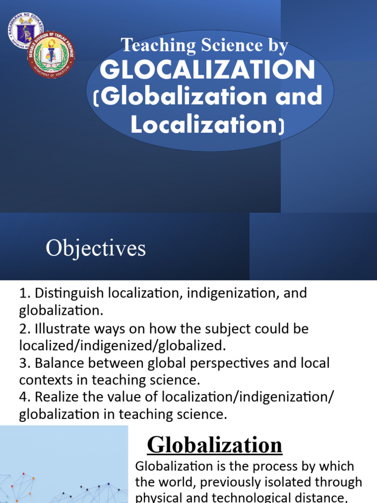 Science Topic Glocalization | PDF | Learning | Science