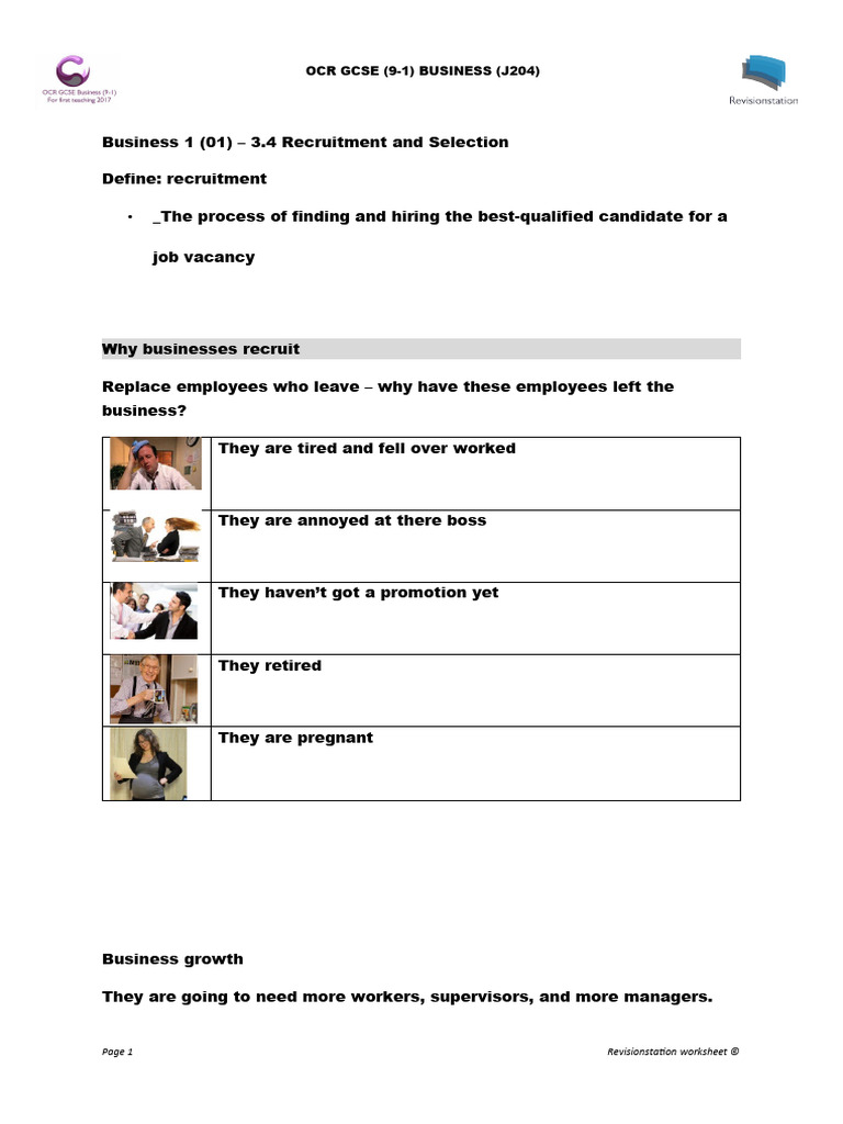 3.4 NEW Worksheet (Remote Learning) | Download Free PDF | Recruitment ...