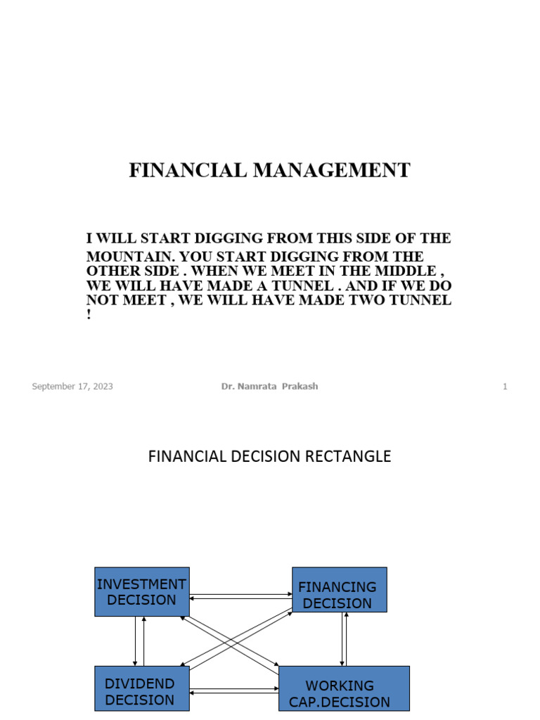 Financial Management Overview and Concepts | PDF | Present Value ...