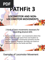 Locomotor and Non-Locomotor Movements | PDF