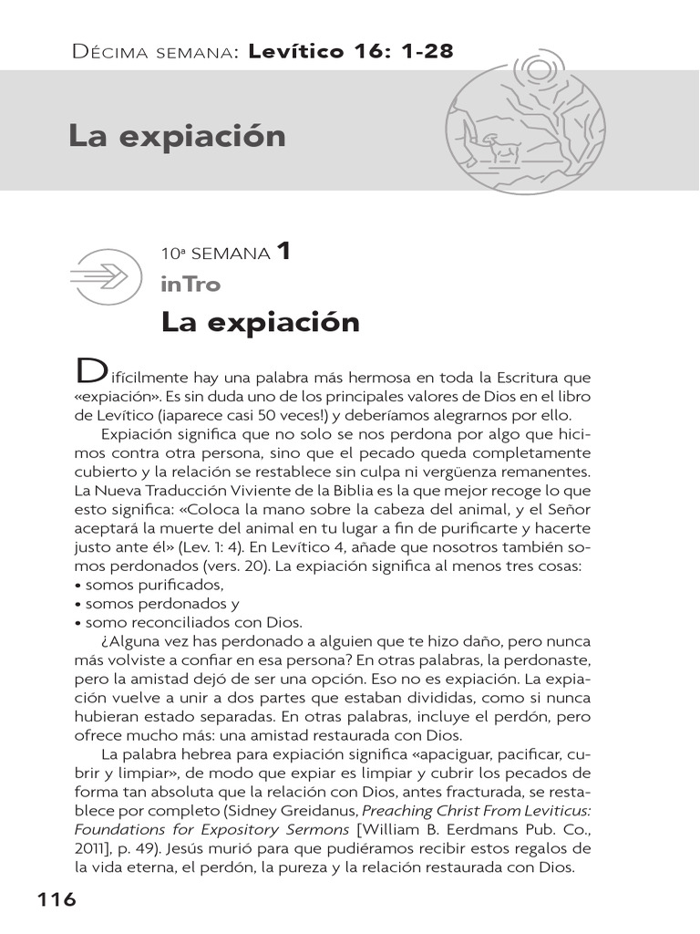 Semana 10 | PDF | Libro de levítico | Pecado