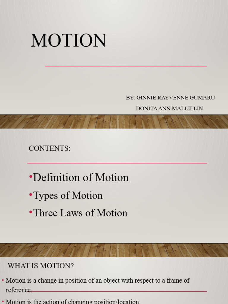 Motion Report | PDF