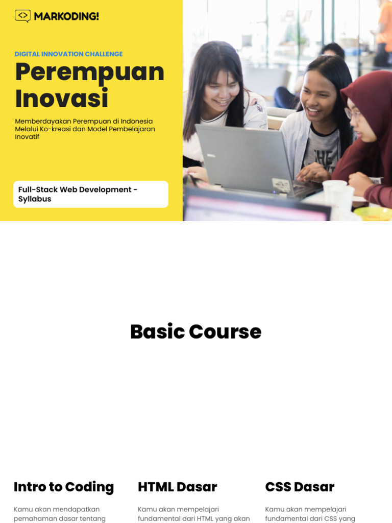 Syllabus Full-Stack Web Dev - Perempuan Inovasi | PDF | Komputer