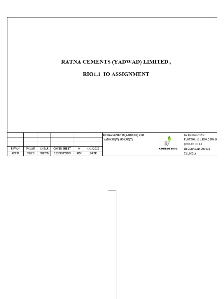 Rio1.1 - Io Assignment - Pri & Sec Crusher | PDF | Physical Sciences ...