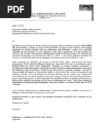 Application Letter DSWD | PDF