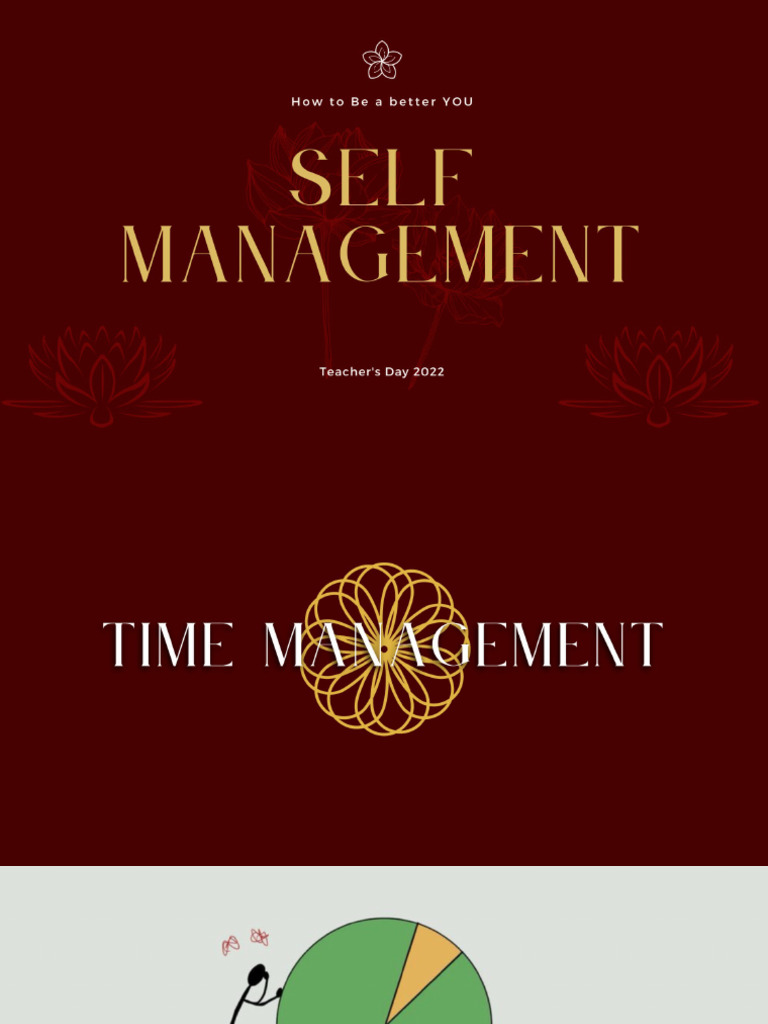 Self Management PPT Grades 7-12 | PDF