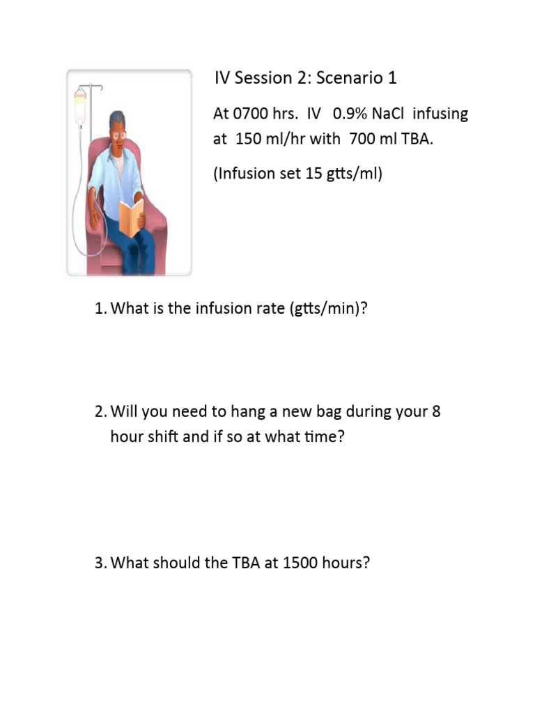 IV Learning Pages For Week 10 | PDF | Intravenous Therapy | Saline ...